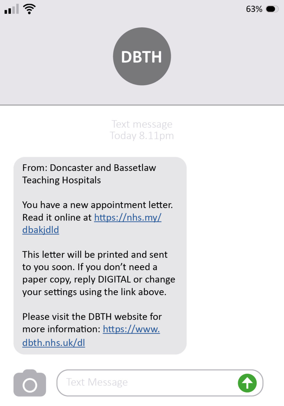 Digital letters at DBTH - Doncaster and Bassetlaw Teaching Hospitals