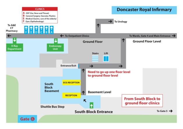 Hospital map - Doncaster and Bassetlaw Teaching Hospitals