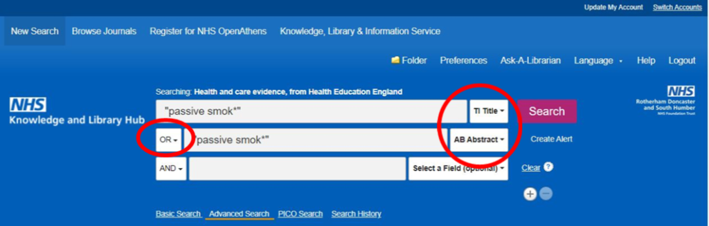 NHS Knowledge & Library Hub - in depth guide to searching - Doncaster ...