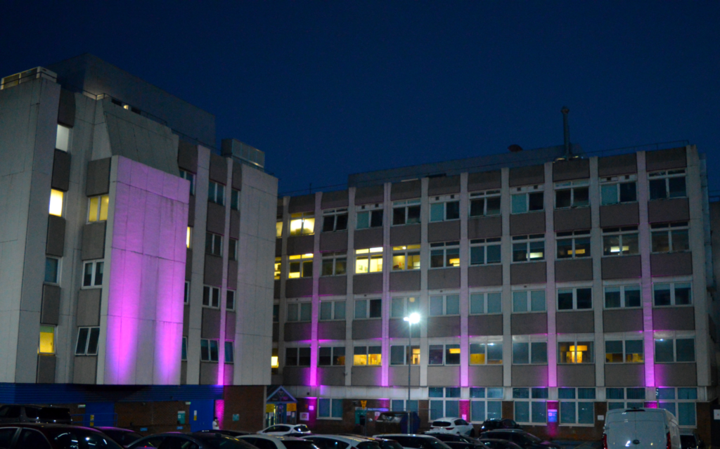 Local hospital Trust lights up pink in support for organ donation week ...