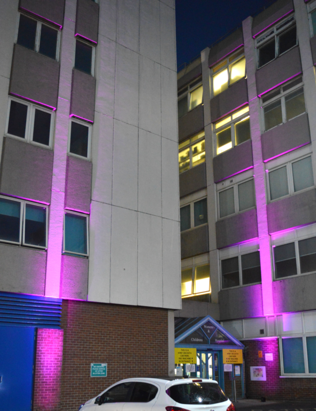 Local hospitals light up pink to support organ donation week ...
