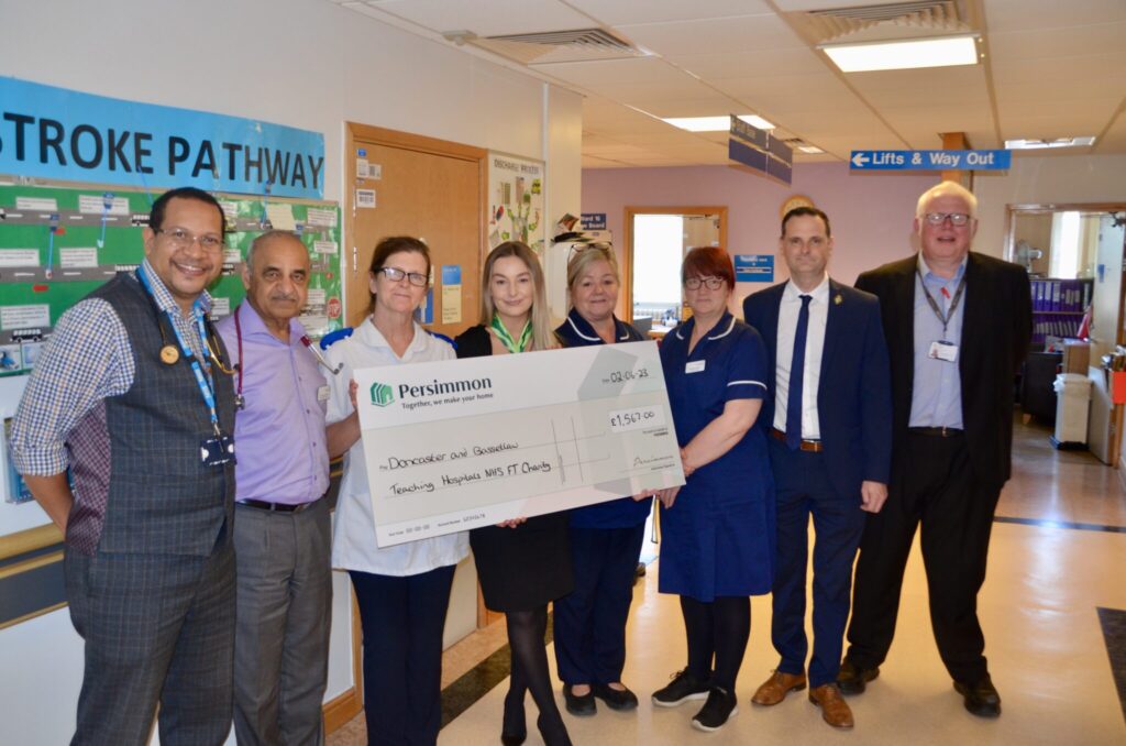 Stroke ward at Doncaster Royal Infirmary receives £1,500 donation from ...