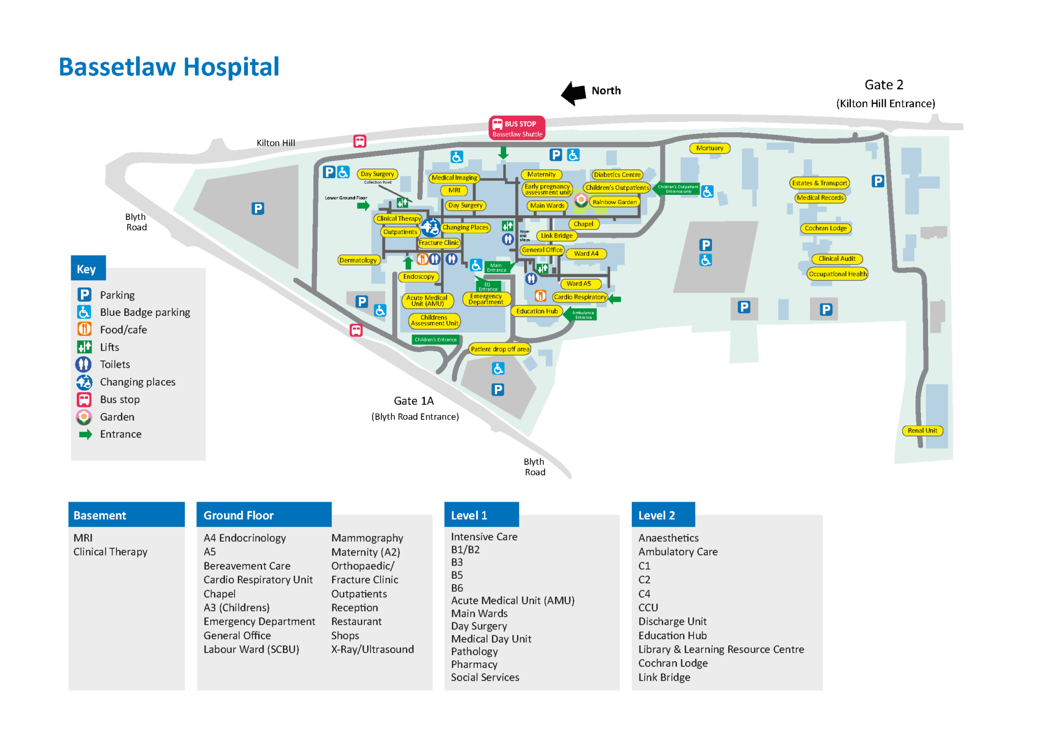 Hospital map - Doncaster and Bassetlaw Teaching Hospitals