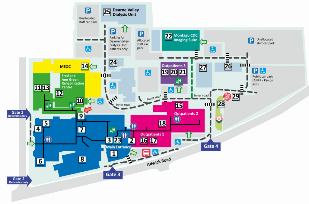 Hospital map - Doncaster and Bassetlaw Teaching Hospitals